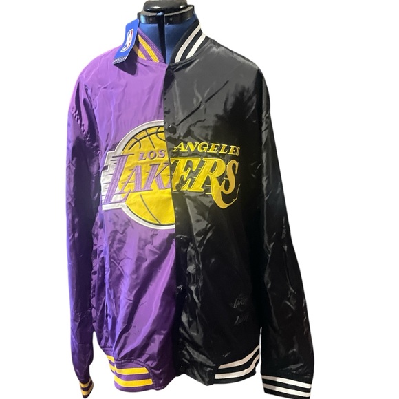 NBA | Jackets & Coats | Nba Purple And Black Varsity Bomber Jacket ...